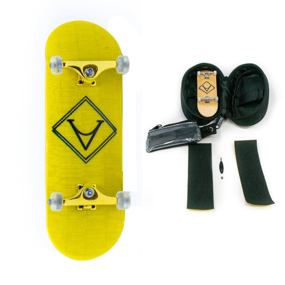 Victory Complete Yellow / Gold / Clear (32mm) - Fingerboard with bag ...