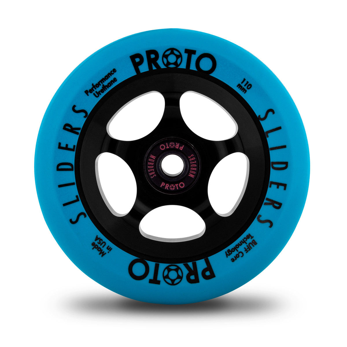 Proto Slider Wheels - PAIR (Neon-Blue On Black) – Versus Pro Shop